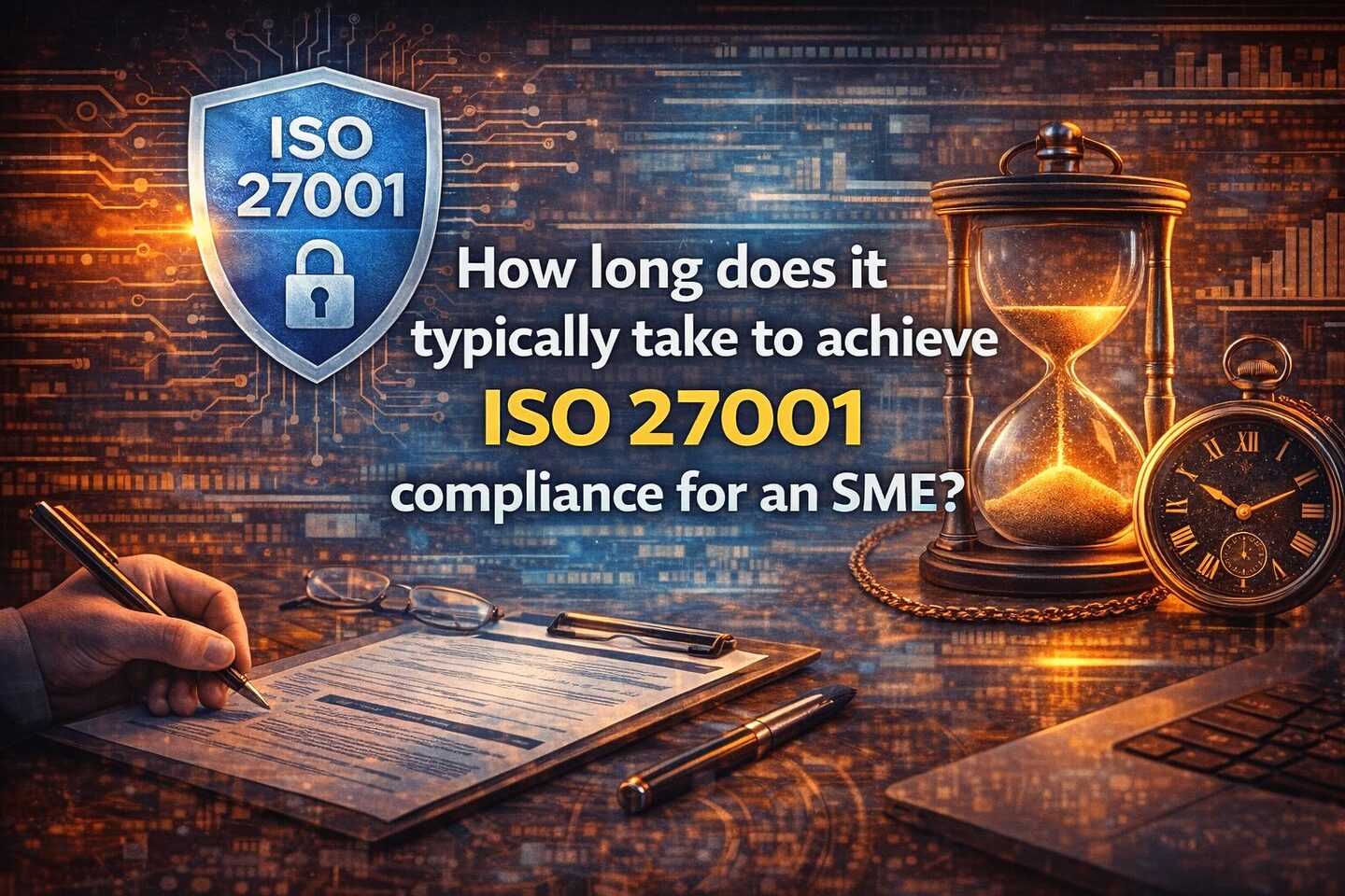 How long does it typically take to achieve ISO 27001 compliance for an SME